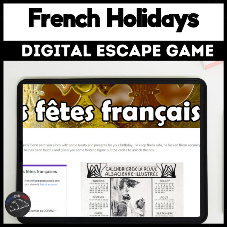 French Summer vocabulary - French end of year activities - digital ...