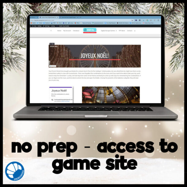 Petit Papa Noel activities to accompany the song