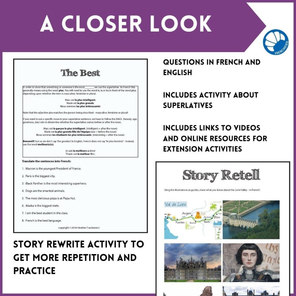 Loire Valley French Comprehensible Input Lesson