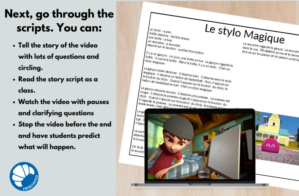 The Magic Pen French movie talk