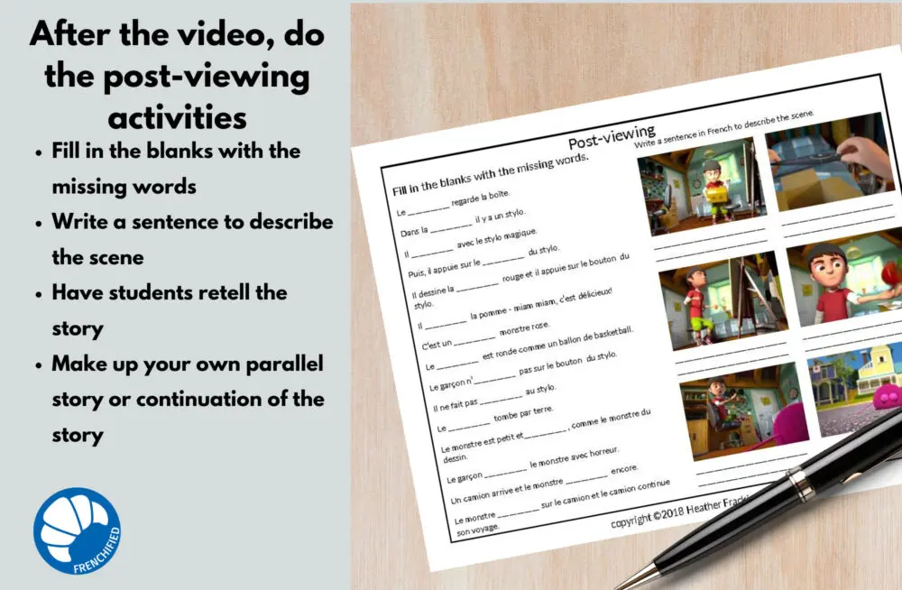 The Magic Pen French movie talk