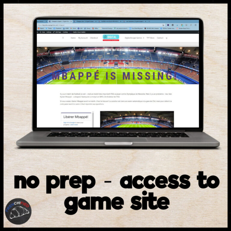 Mbappé is Missing French soccer digital escape game
