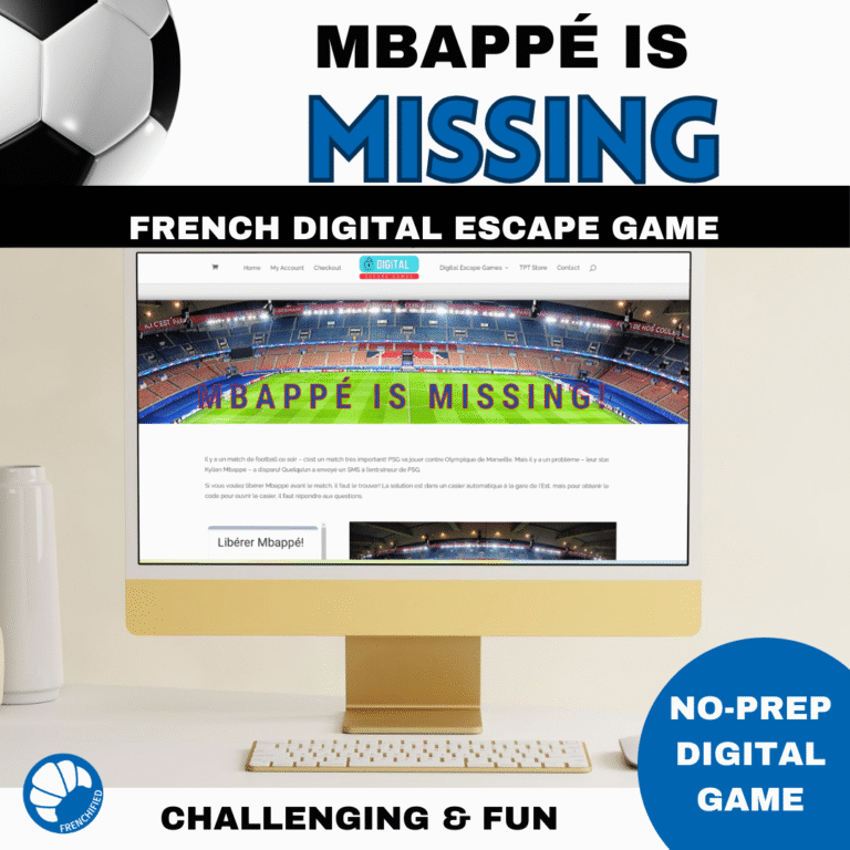 Kylian Mbappé French reading activity