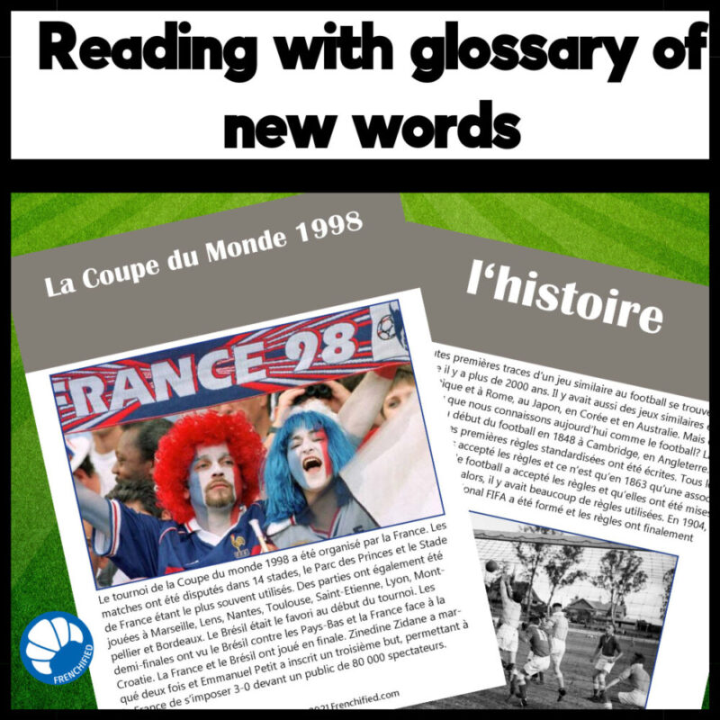 The Knights Templar French reading activity