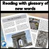 Arc de Triomphe French reading activity