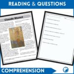 Claude Monet French Reading activitiy