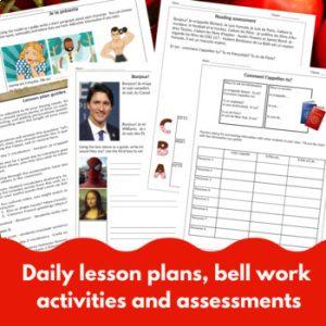 Beginning French Comprehensible Input units - units 1-4