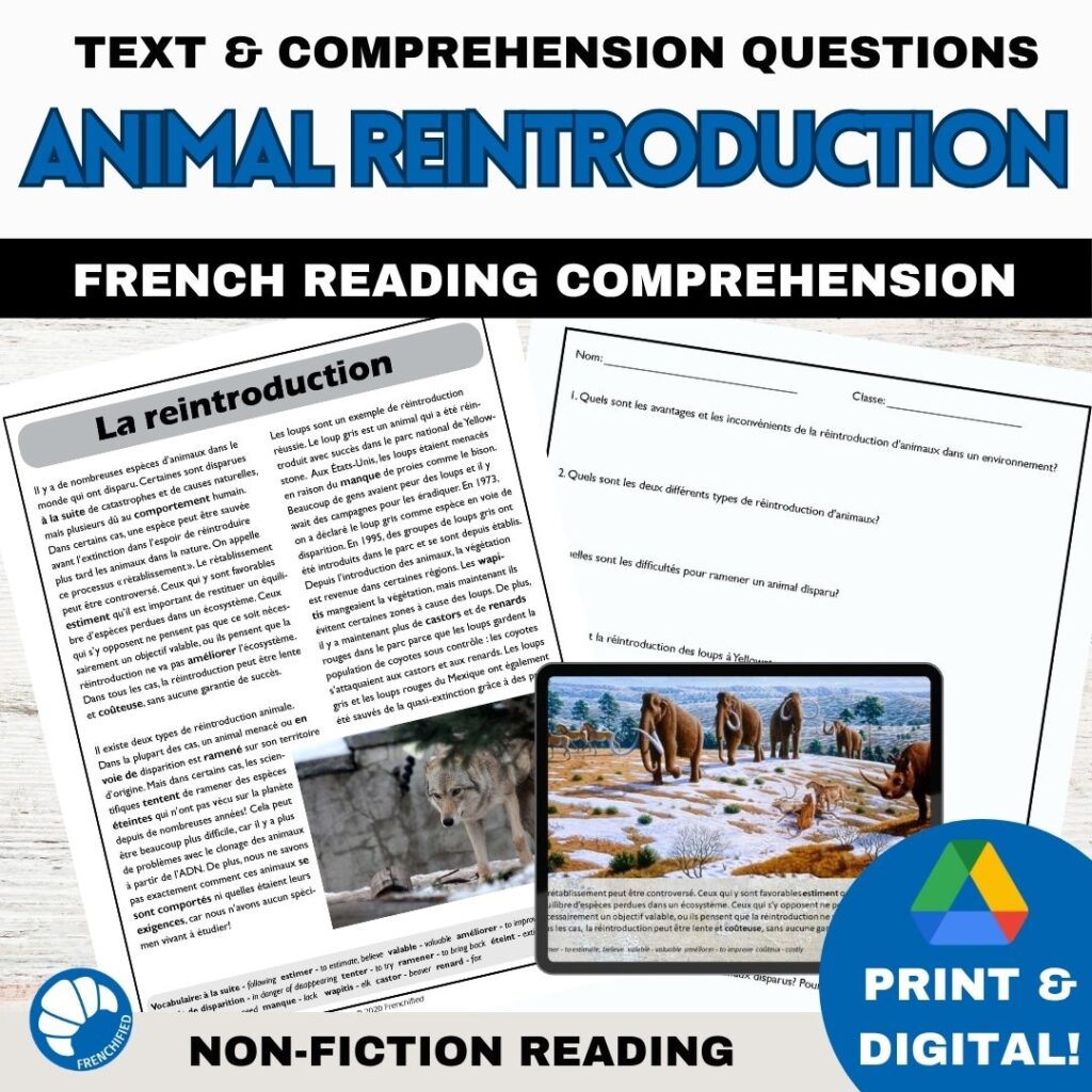 Short French reading passages - Historic events