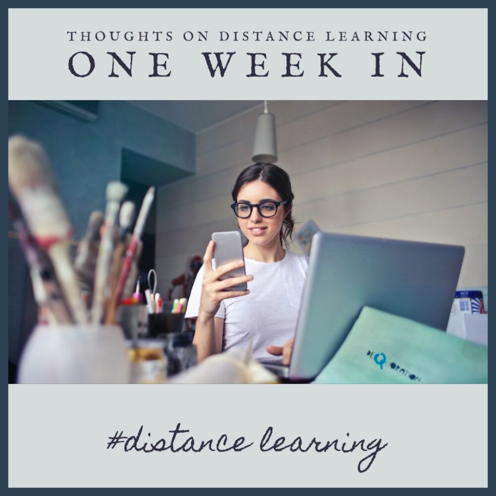Distance learning - 1 week in