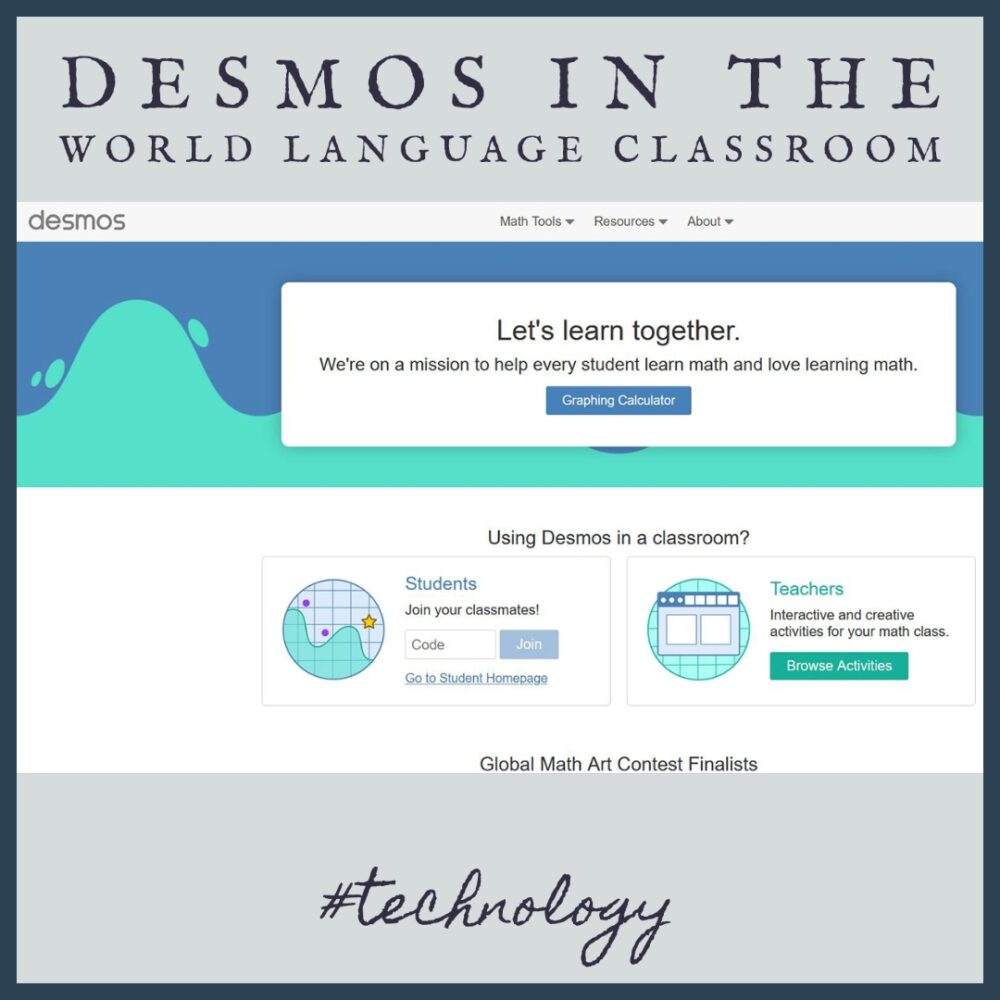 Desmos in French class - an effective tool for formative assessment