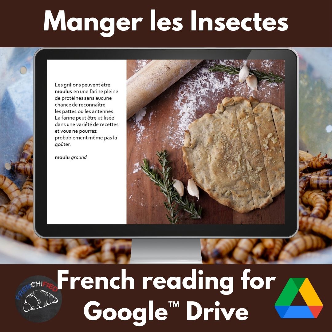Manger les insectes French reading