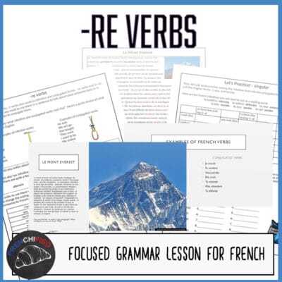 French grammar lesson - the passé composé with avoir