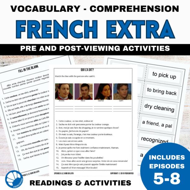 Extra French episode 13 worksheets - Un mariage dans l'air