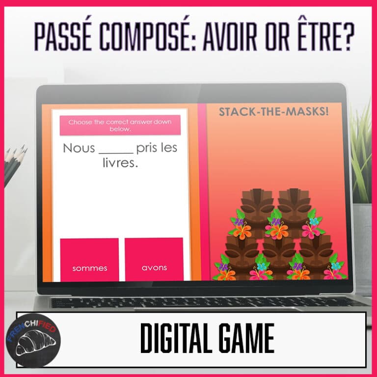 French imparfait digital practice game