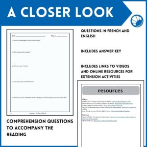 Qui est Arsène Lupin French reading comprehension activity