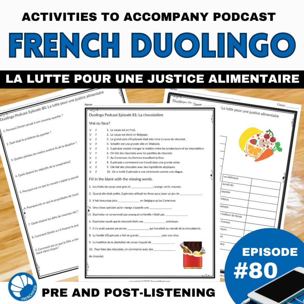 French Duolingo Podcast Episode 80: La Lutte pour une justice alimentaire