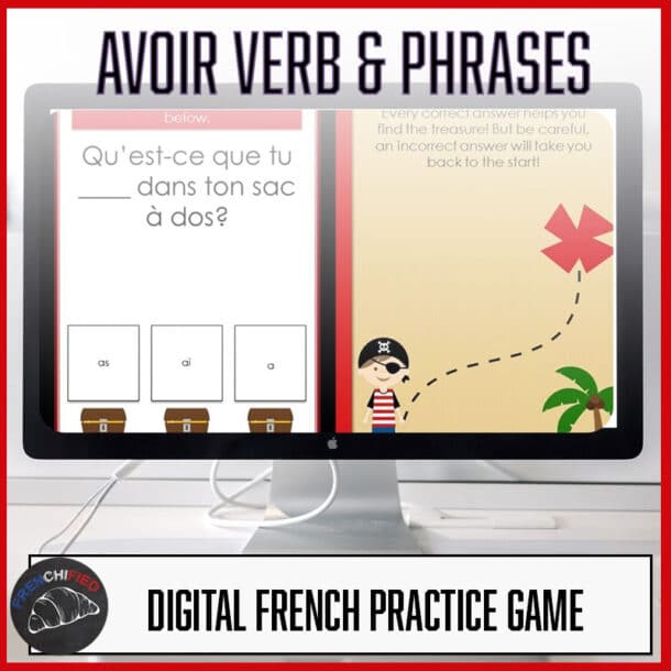 Pandas French reading comprehension activity