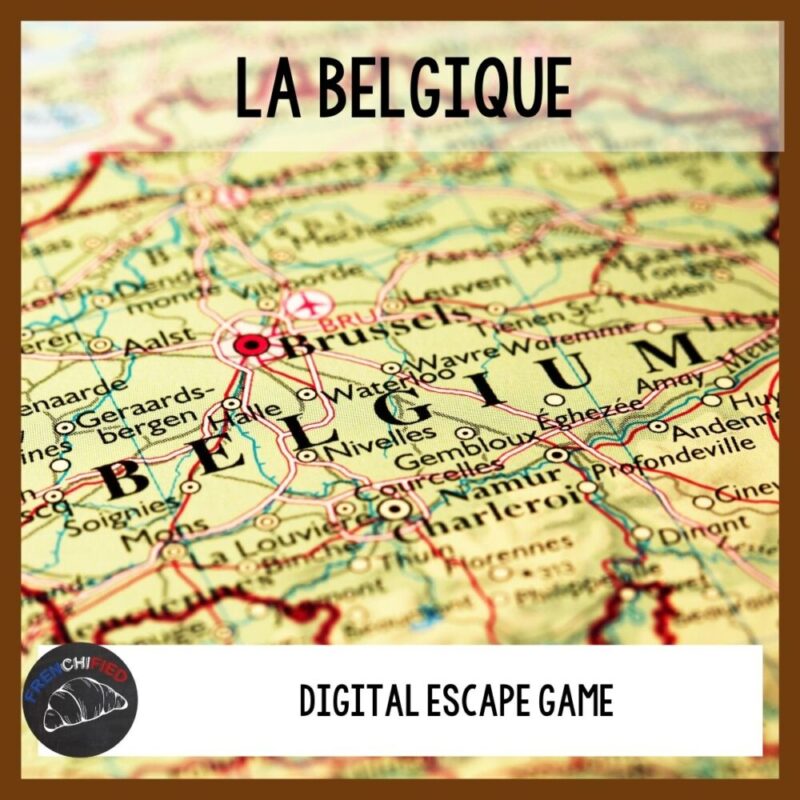 Belgium digital escape game for French learners