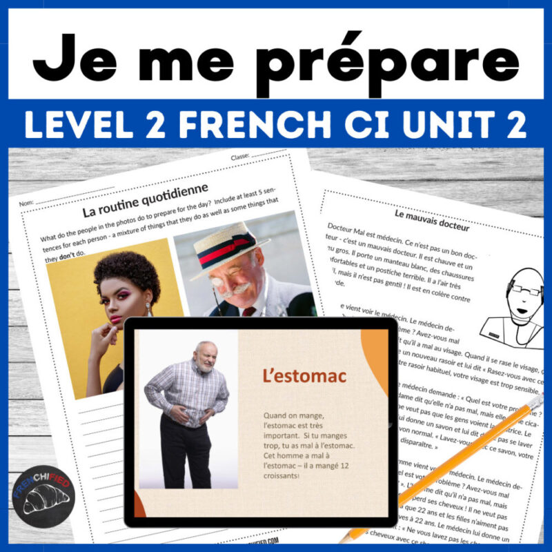 French level 2 Comprehensible Input unit 3 - Le Weekend Passé