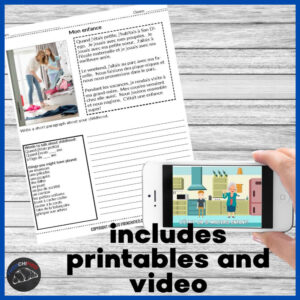 French level 2 Comprehensible Input unit 4 - Quand j'étais petit