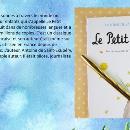 Antoine de Saint-Exupéry French reading activity for Google drive