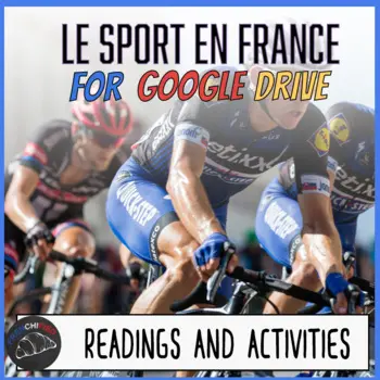 Le sport en France French reading unit for Google™ Drive