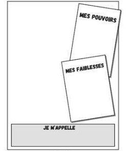 Moi, Super Héros French writing activity unit