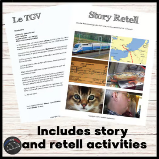 French Comprehensible Input Lessons Nonfiction Bundle #1