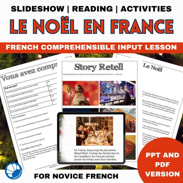 Le Noël French Christmas Lesson - comprehensible input