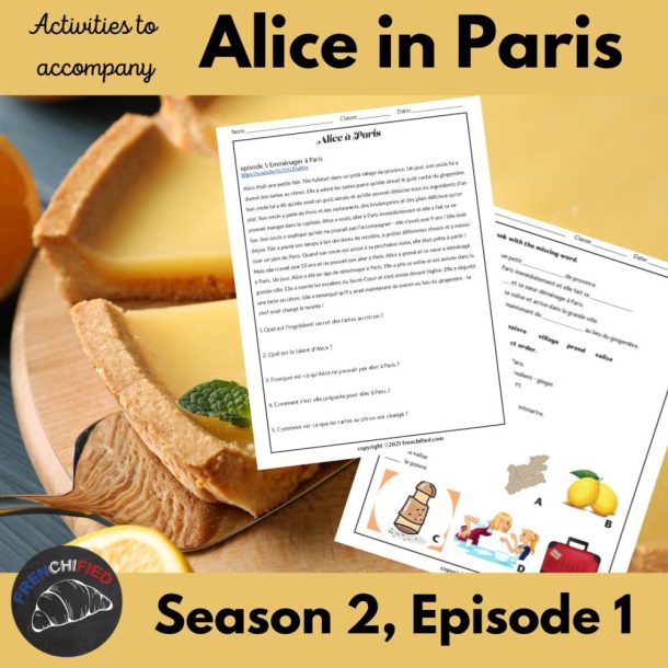 Extra French episode 13 worksheets - Un mariage dans l'air