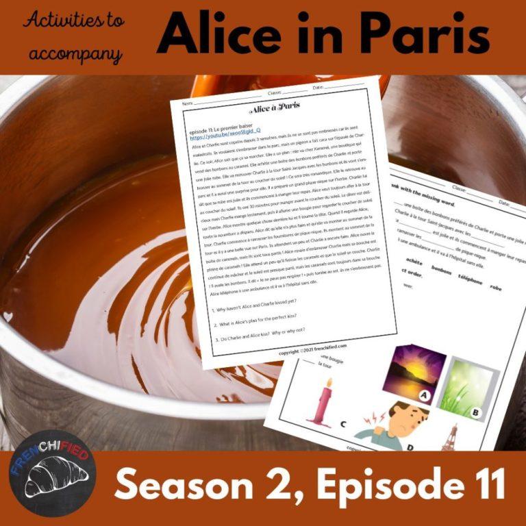 Extra French episode 8 worksheets- La Cousine de la Gardienne
