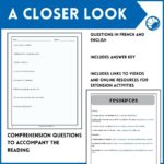 Ants French reading activity