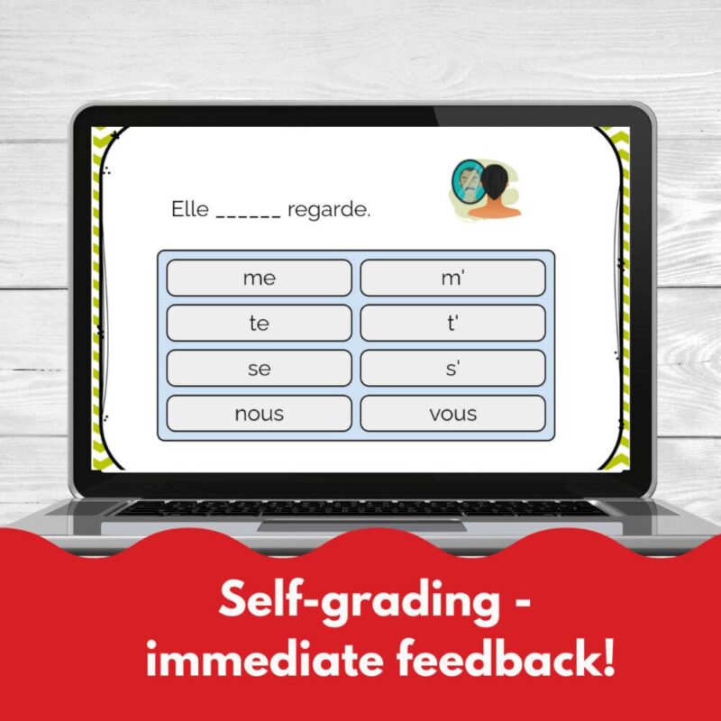 French reflexive pronouns Boom Cards™