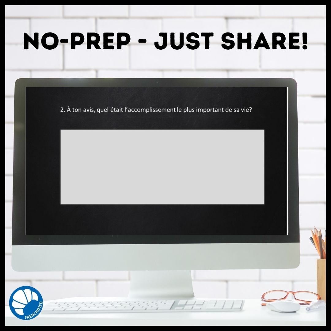 Sidney Crosby French reading activity - Boom Cards™ version - passé ...