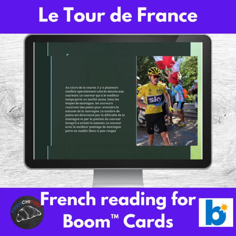 Sidney Crosby French reading activity - Boom Cards™ version - passé ...