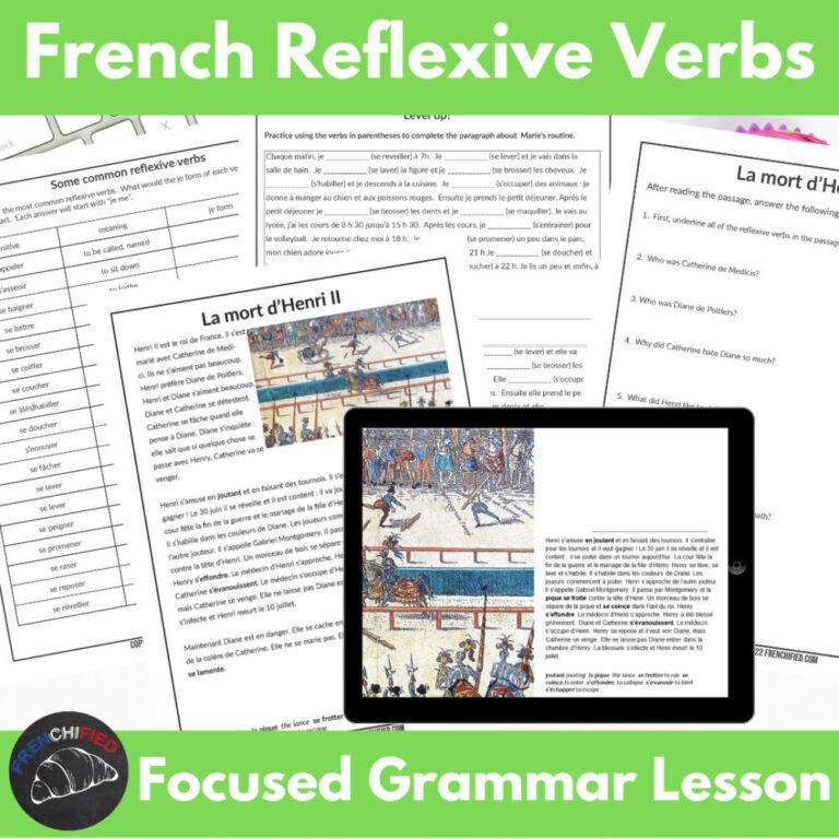 French ER verbs lesson plan | Frenchified