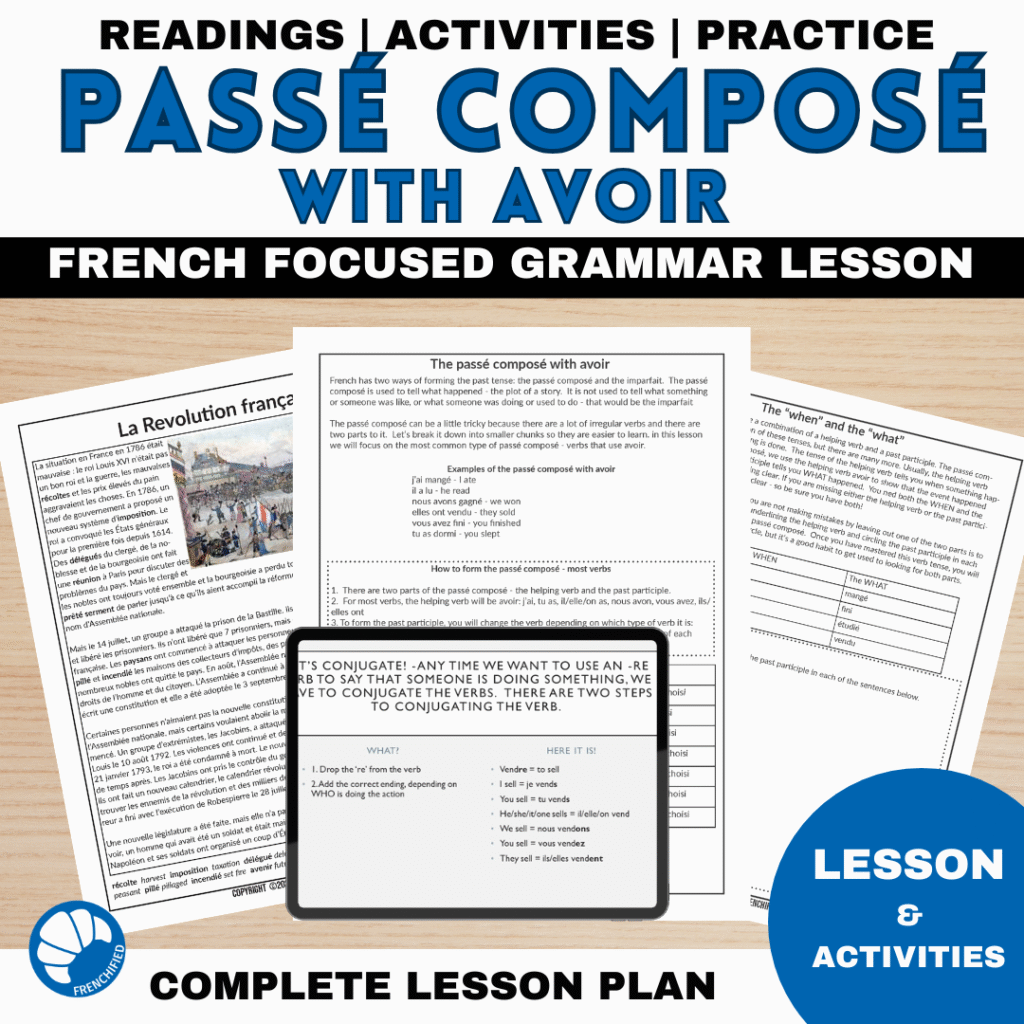 French grammar lesson - French regular adjectives