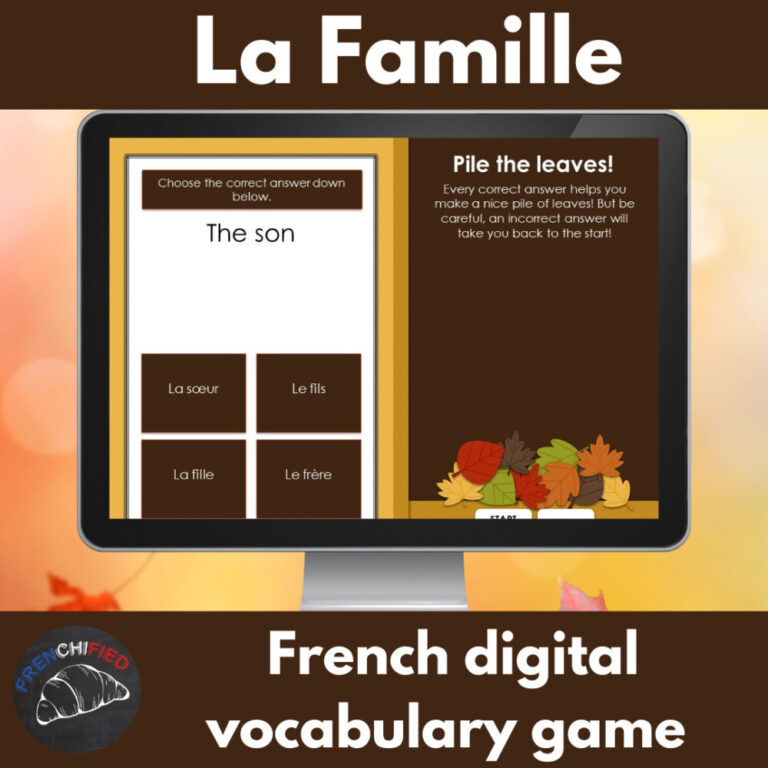 French Halloween Vocabulary game | Frenchified