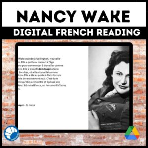 Marie Antoinette Google™ drive French reading comprehension activity