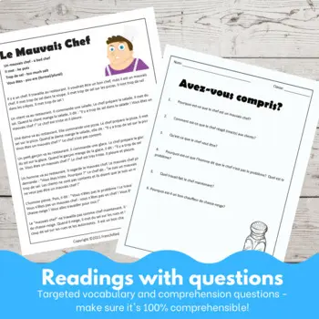 French Short Story bundle 1 Comprehensible Input