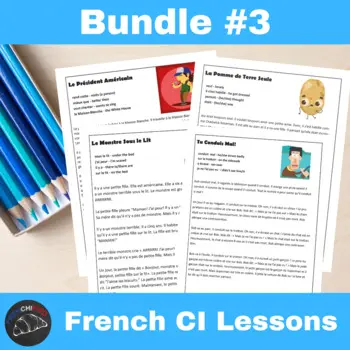 French Short Stories bundle 3 Comprehensible Input