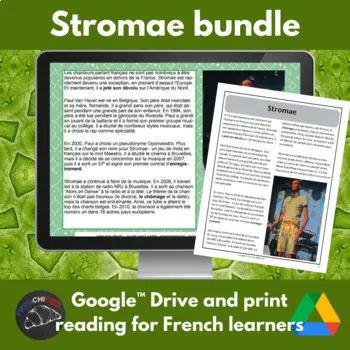Stromae bundle French reading print and digital