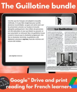 Guillotine bundle - French reading activity print and Google™ slides