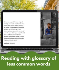 Kylian Mbappé Google Drive™ French reading comprehension activity