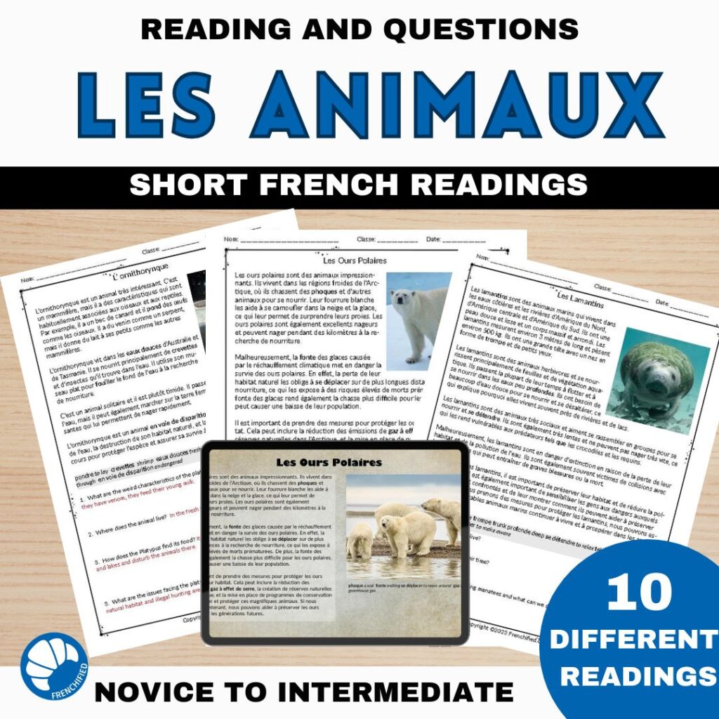 Diseases - Short French reading passages