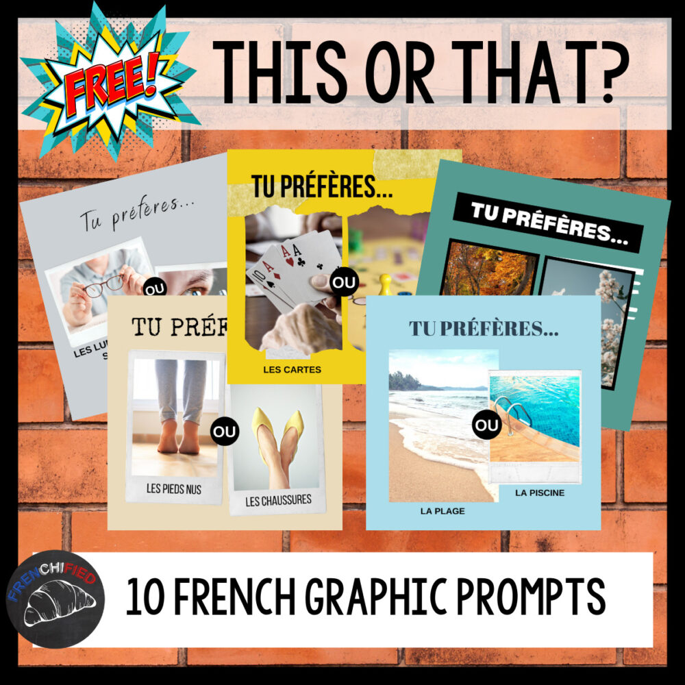 Tu préfères? A fun and easy activity or class opener
