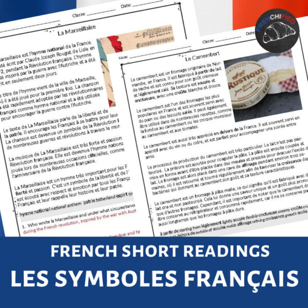 Short French reading passages - Symbols of France