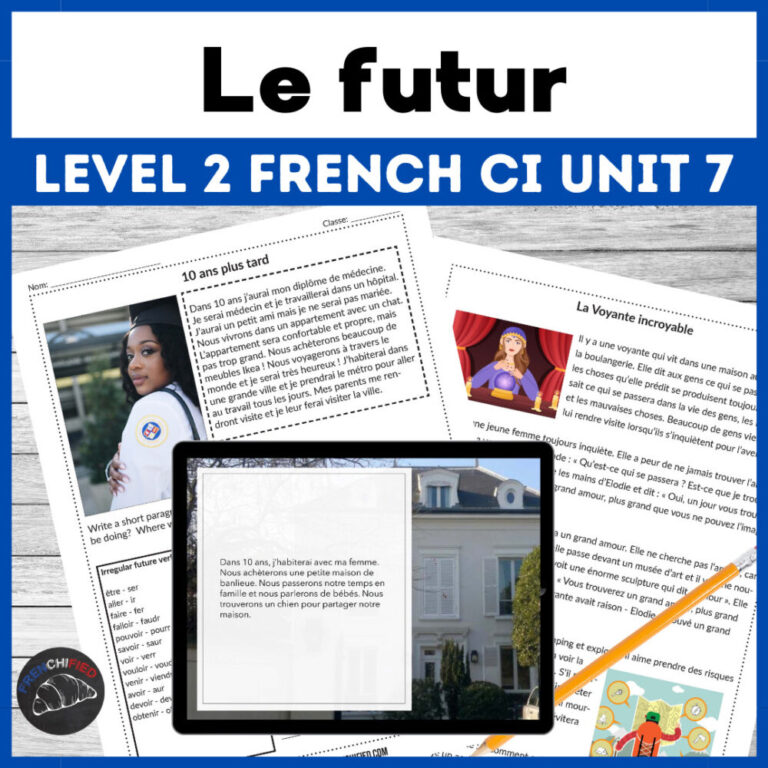 Complete Level 1 French comprehensible input units