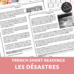 Short French reading passages - Disasters in History