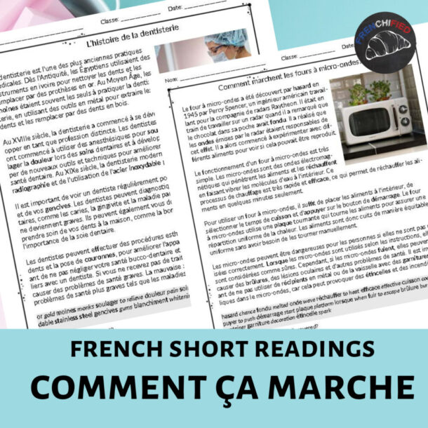 Short French reading passages - How it works